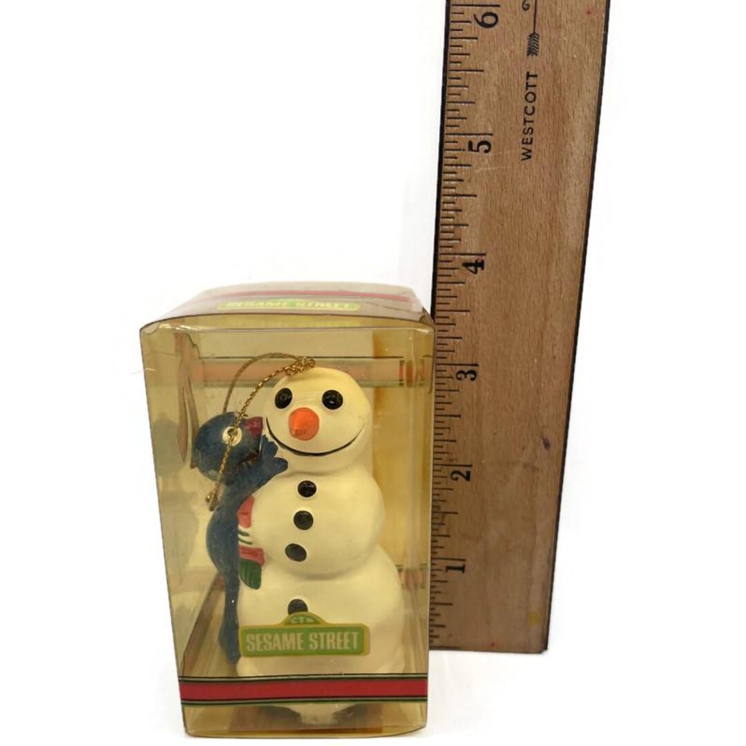 Grover and Snowman Vintage Muppets Christmas Ornament Sesame Street ...