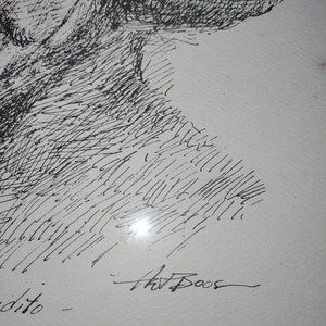 Pen Line Drawing Titled "bandito" Sketch by Arthur Bsos, Art Picture ...