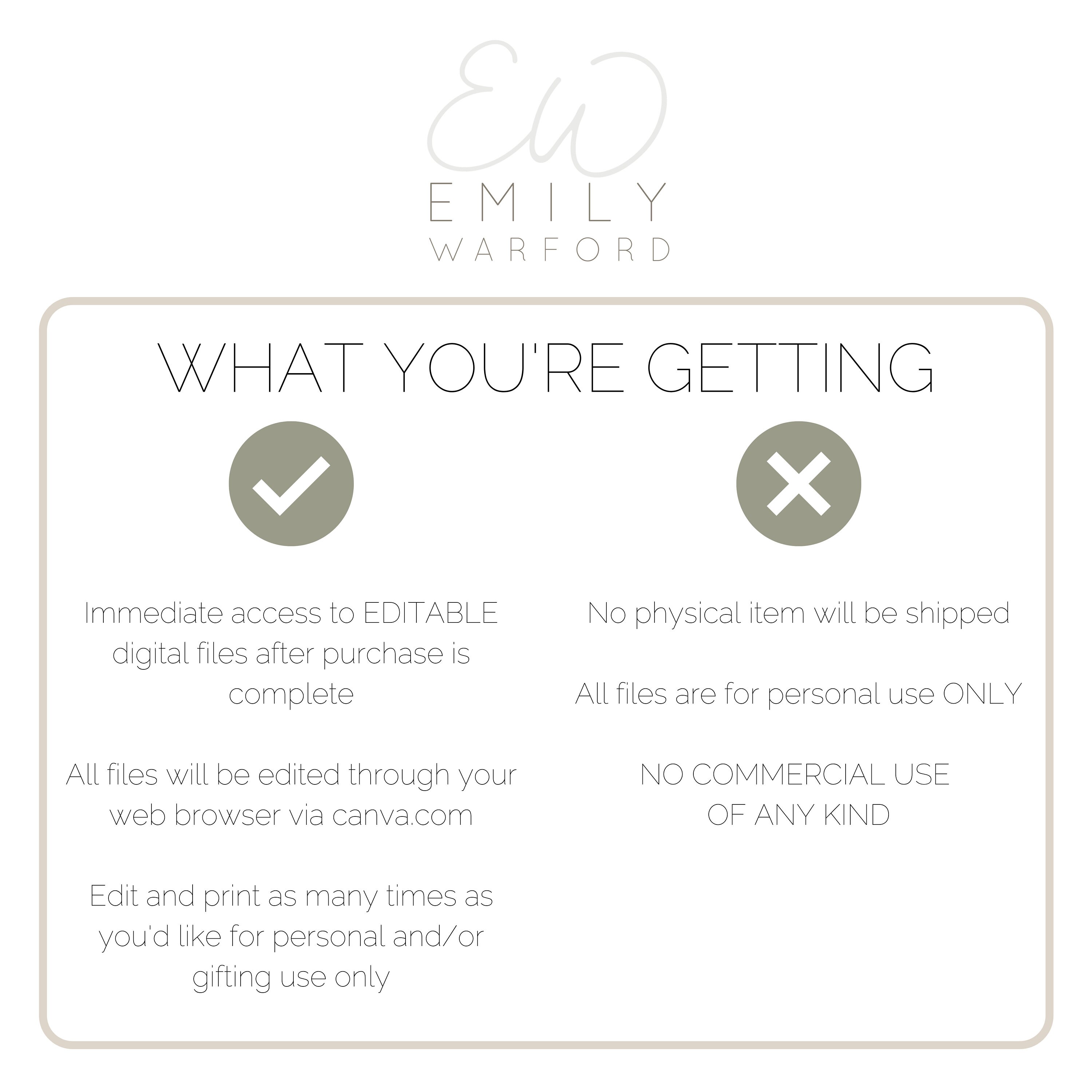 Editable Modern Food Labels - Etsy