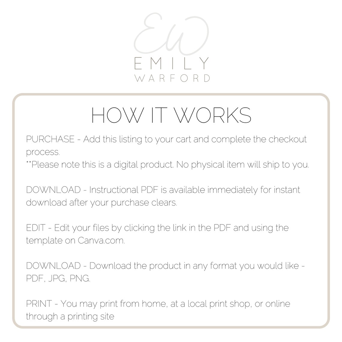 Editable Modern Food Labels - Etsy