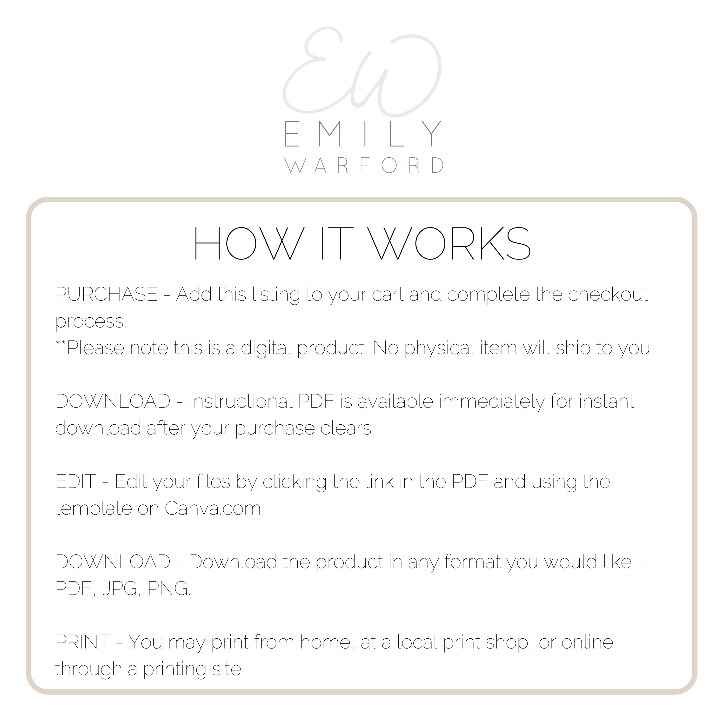 Editable Modern Food Labels - Etsy