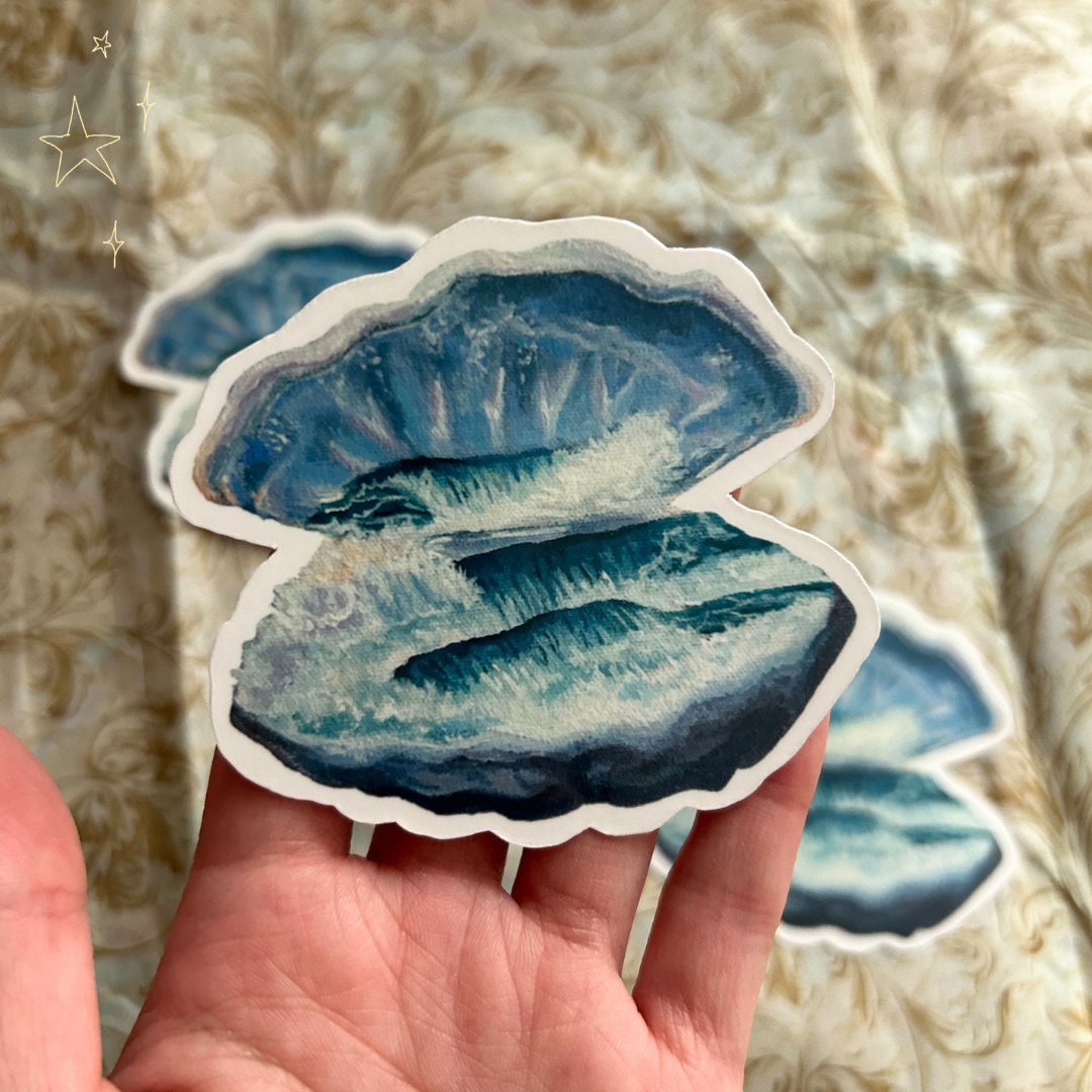 Clam Ocean Sticker: Clam Outline - Etsy
