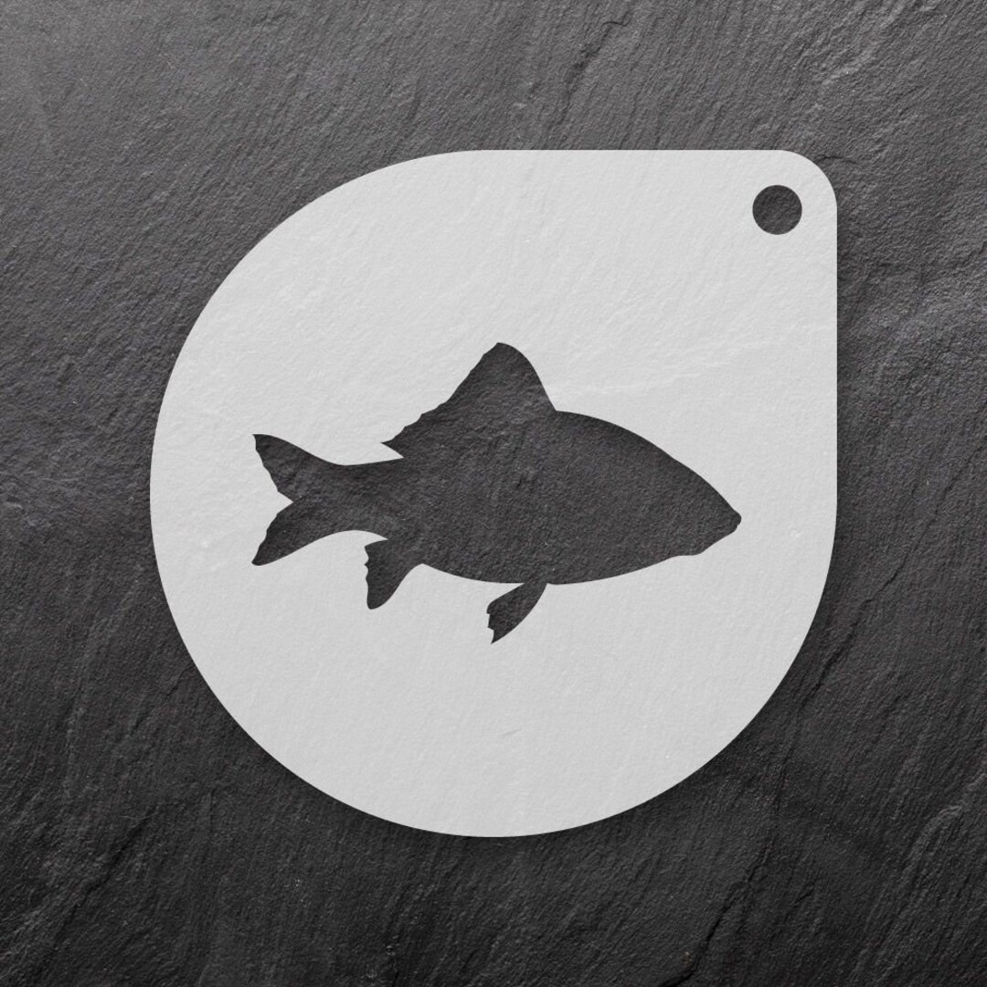 Carp Stencil Cookie, Gingerbread, Biscuit, Art - Etsy