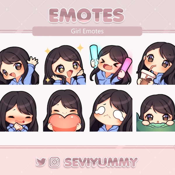 Twitch Emotes Black Girl Light Skin Etsy