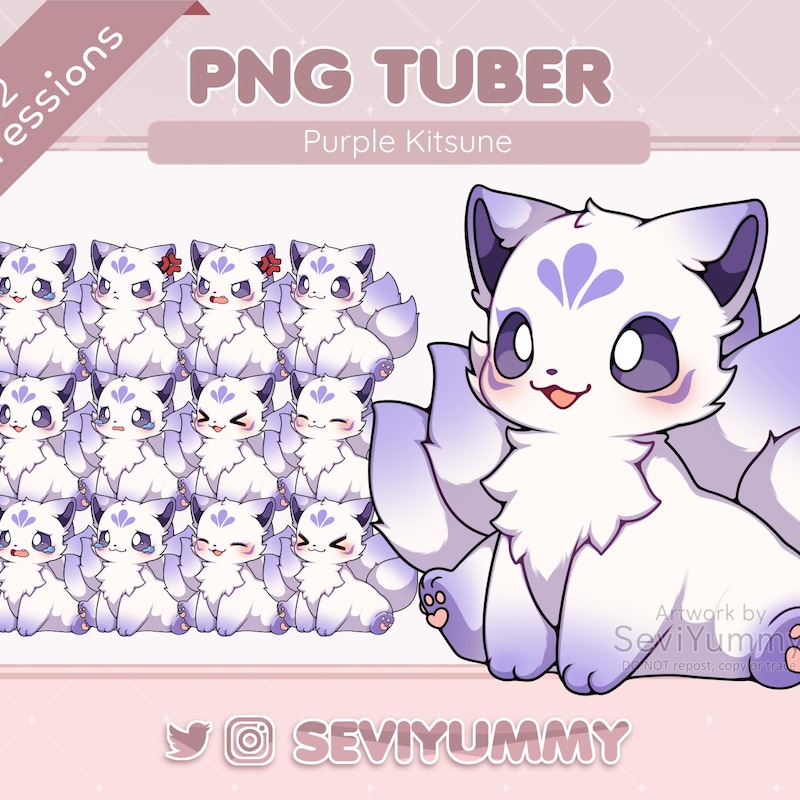 Chibi Kitsune Avatar - Etsy