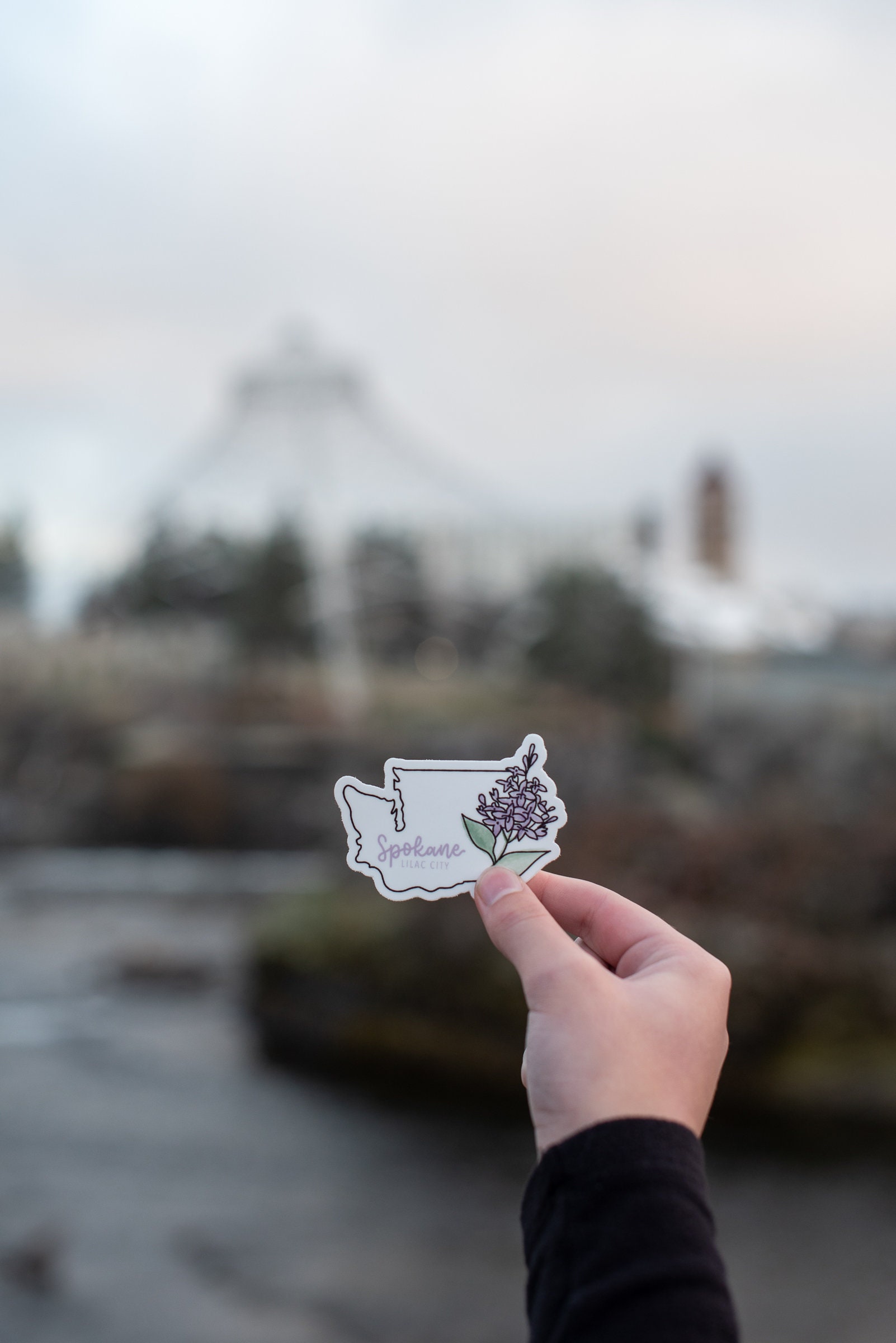 Spokane Lilac City Vinyl Sticker - Etsy