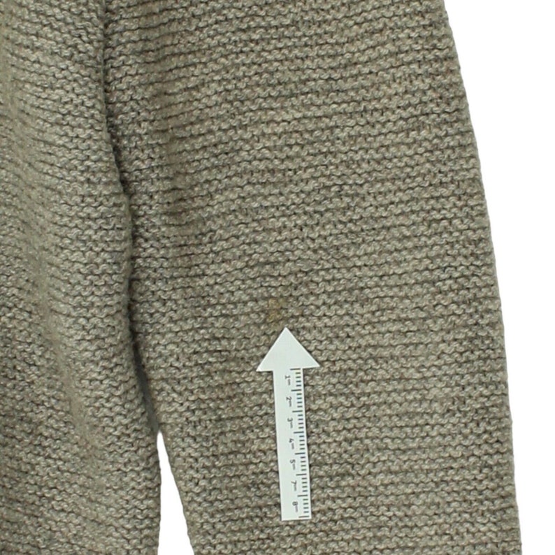 Vintage Mens Grey Knit Cardigan High End Button up Jumper Knitwear ...