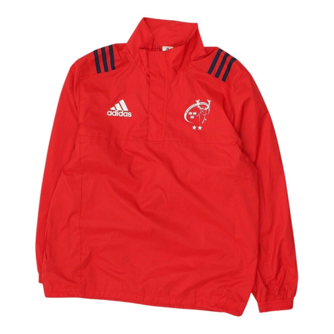 Munster Rugby Adidas Mens Red Half Zip Training Jacket | Irish ...