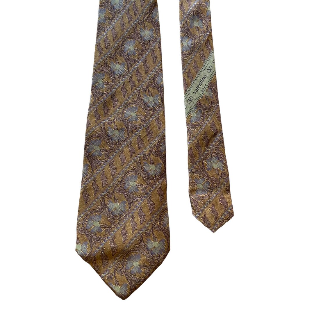 Valentino Patterned Silk Tie Vintage Luxury High End Designer Smart ...