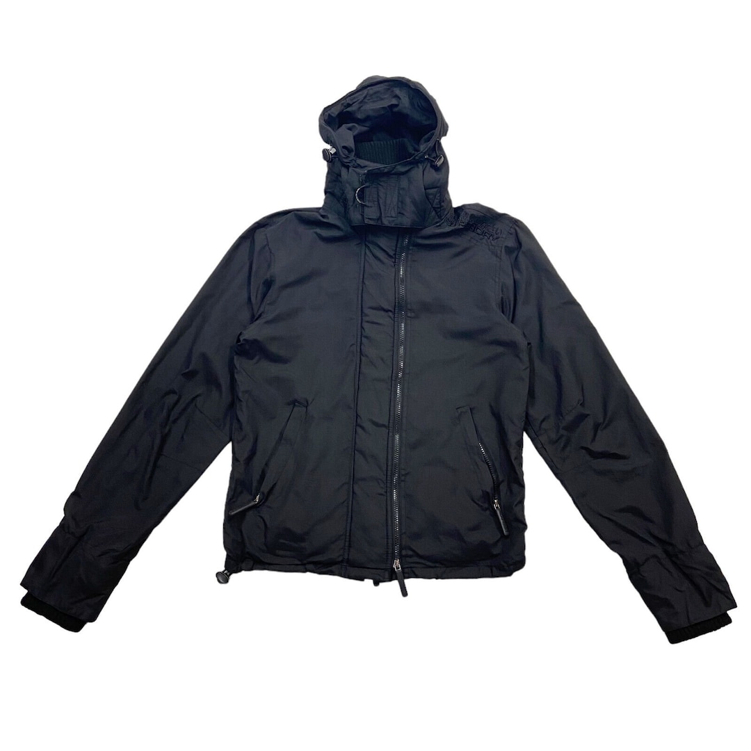 Superdry the Windcheater Hoodie Jacket Vintage Designer Black Rain Coat ...