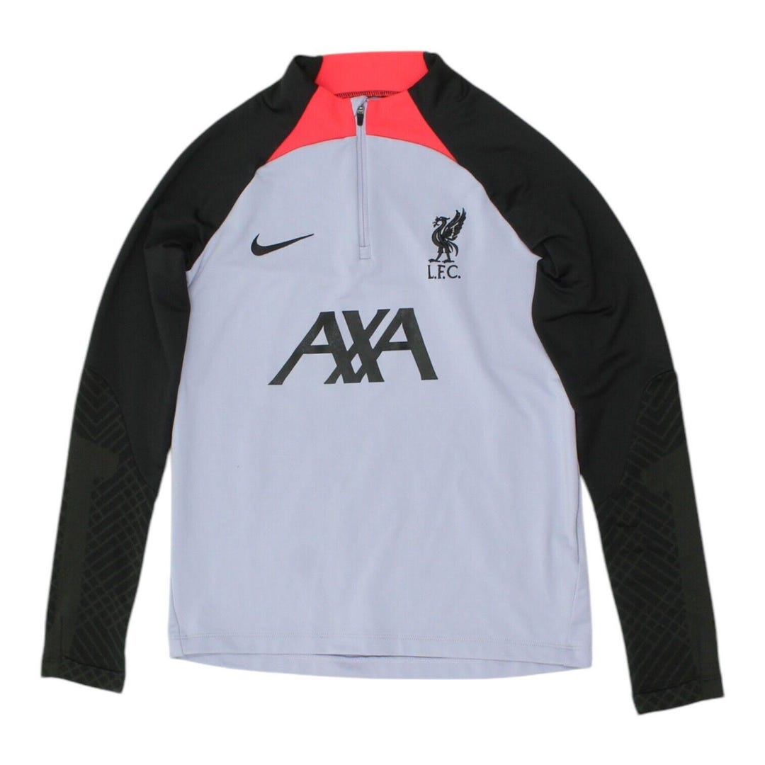 Liverpool FC Kids Training Top | Nike Boys Girls Purple 1/2 Zip ...