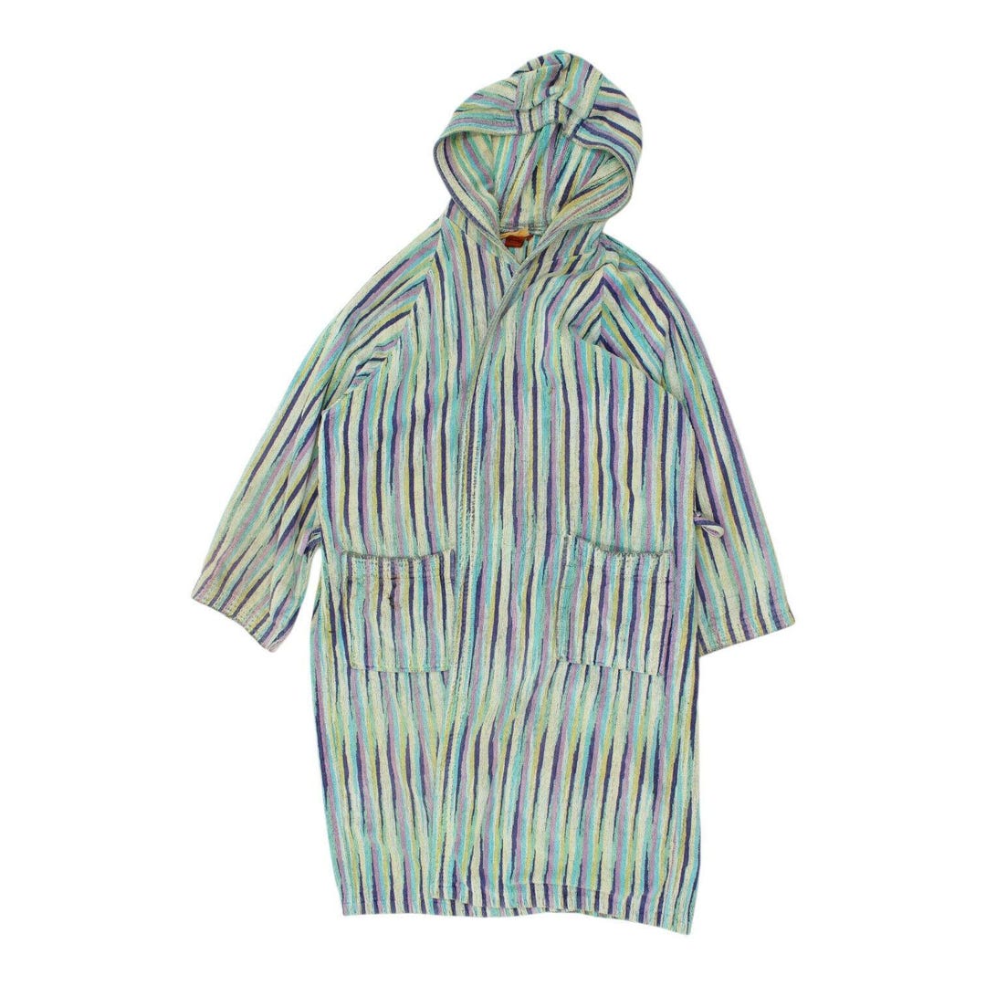 Missoni Colourful Bath Robe | Vintage Mens Designer Hooded Dressing ...