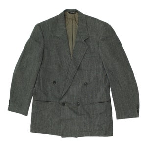 Levi's Exact Mens Grey Double Breasted Blazer Jacket | Vintage Designer ...