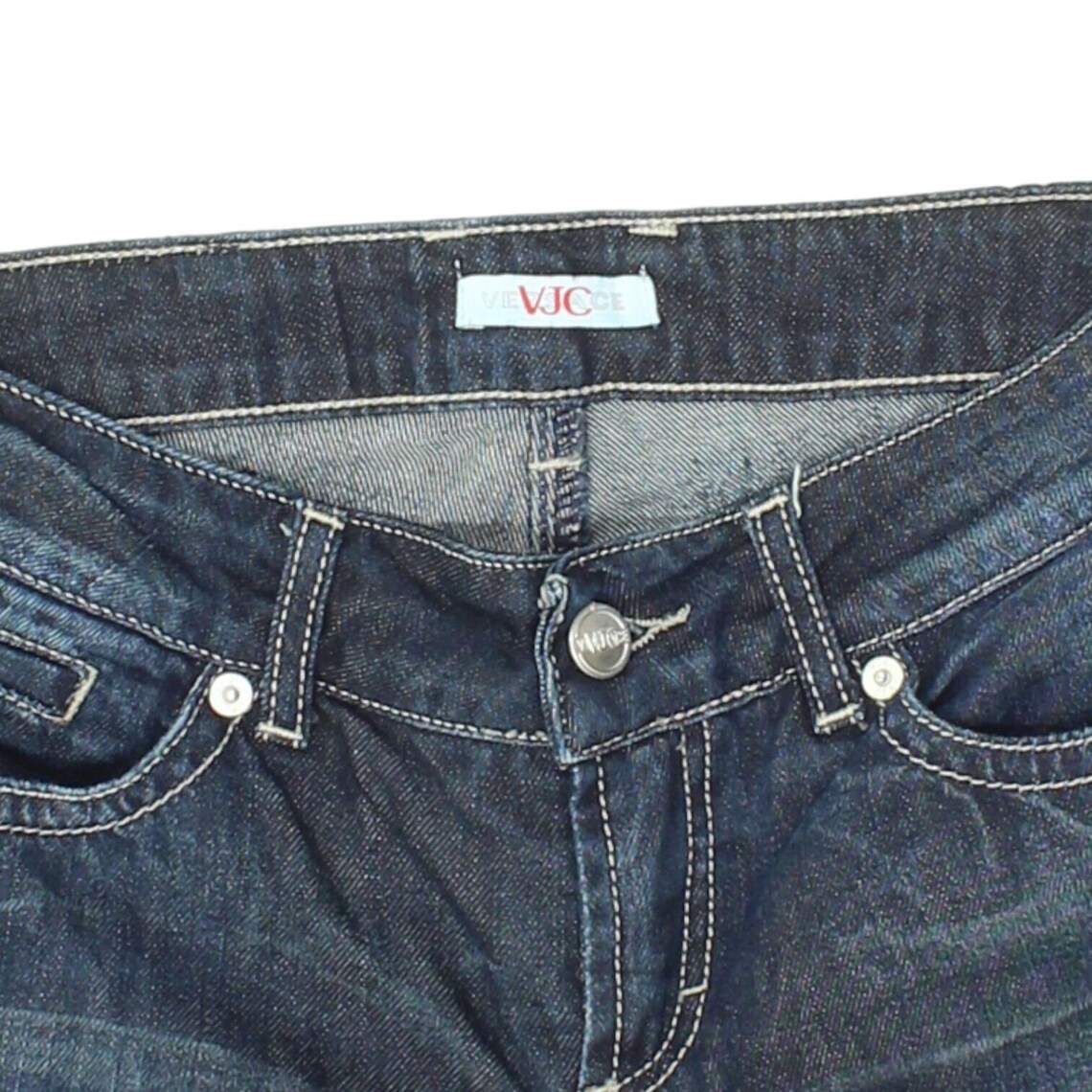 Versace Womens Blue Low Rise Skinny Jeans Vintage High End Designer ...