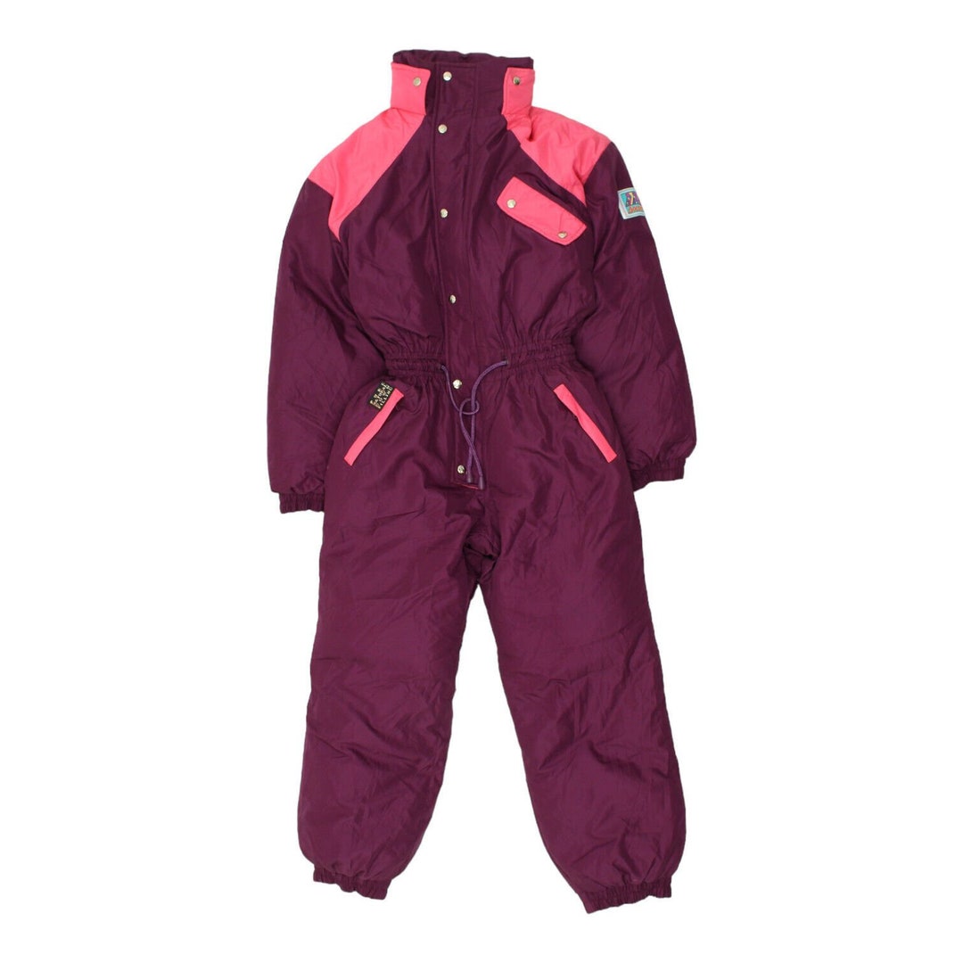 Dolomite Girls Purple Ski Suit Vintage Retro Winter Sportswear Kids ...