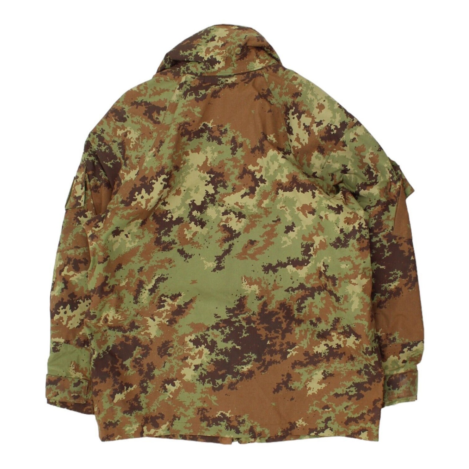 Vintage Mens Green Camo Military Rain Jacket High End Army Surplus VTG ...