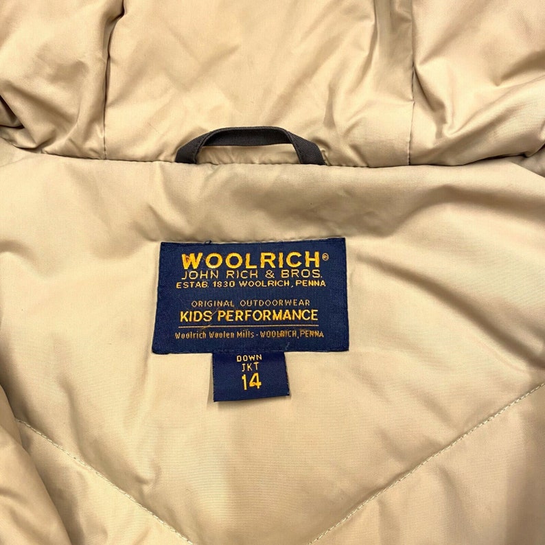 Woolrich Quilted Kids Performance Outdoor Hoodie Jacket Vintage Designer Grey - Etsy