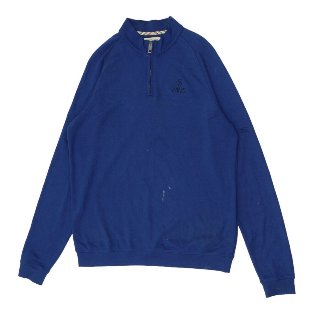 Burberry London Blue 1/2 Zip Shady Canyon Sweater | Vintage High End ...