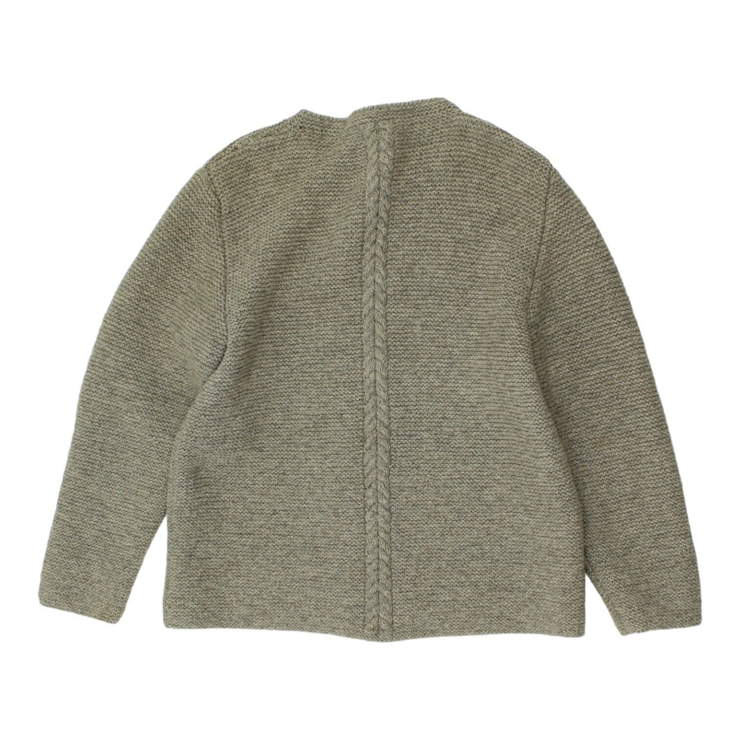 Vintage Mens Grey Knit Cardigan High End Button up Jumper Knitwear ...