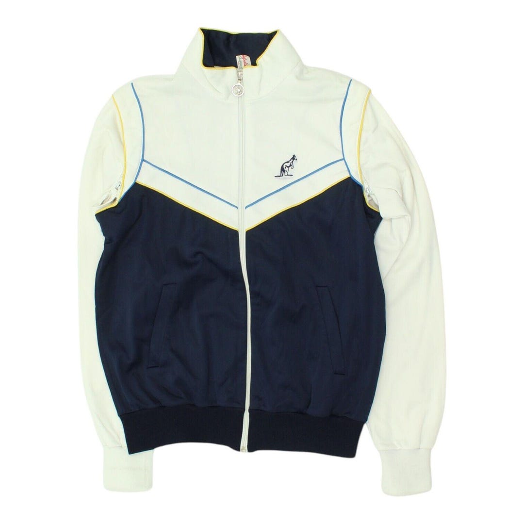 Australian L'alpina Track Jacket Vintage 90s Mens White Navy High End ...