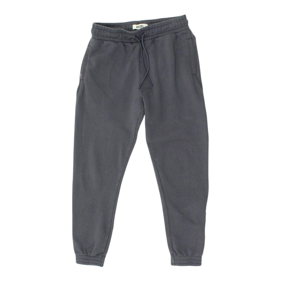 Diesel Mens Grey Tapered Cuffed Tracksuit Bottoms Vintage Sweatpants ...