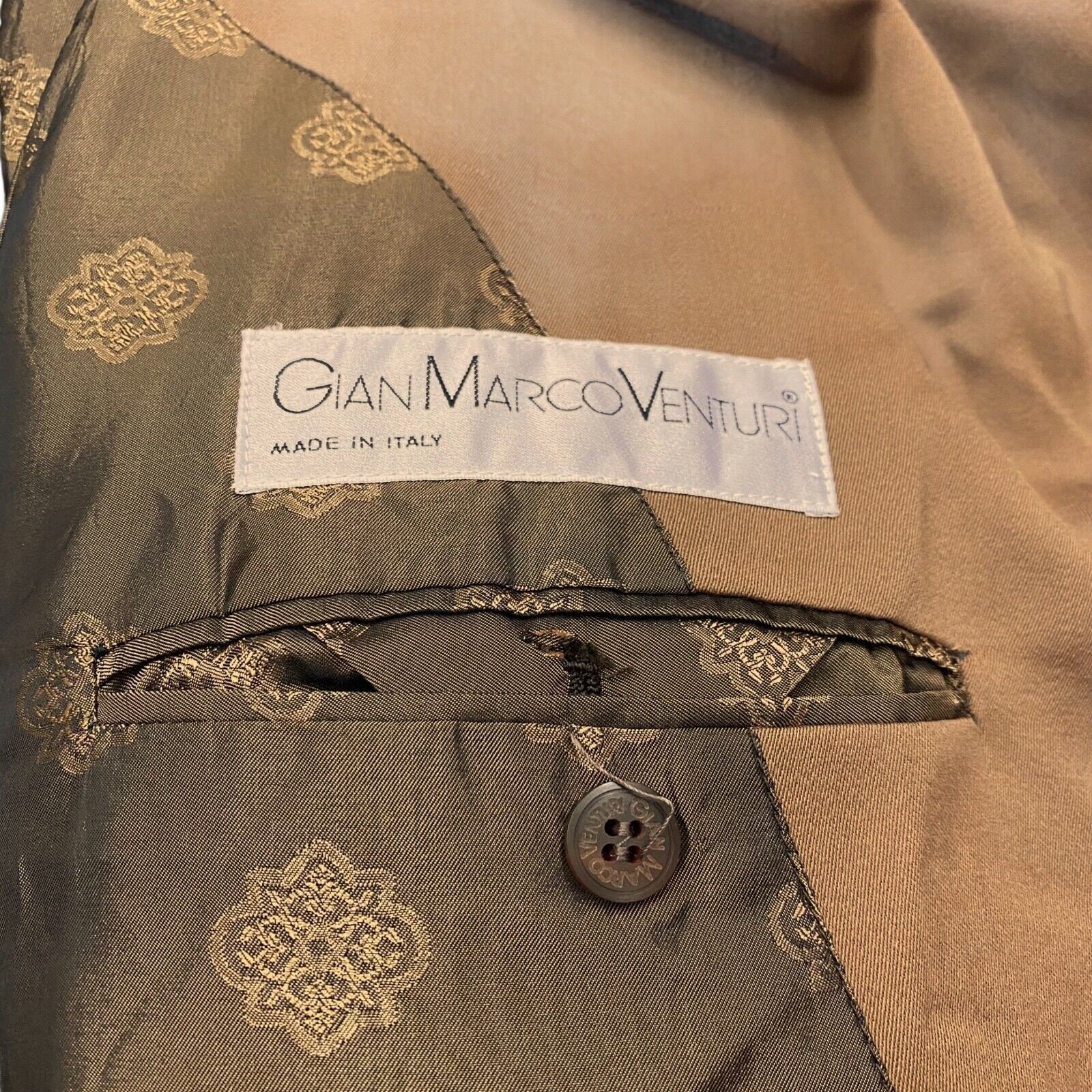 Gian Marco Venturi Long Suede Collar Overcoat Vintage Luxury Designer Brown - Etsy