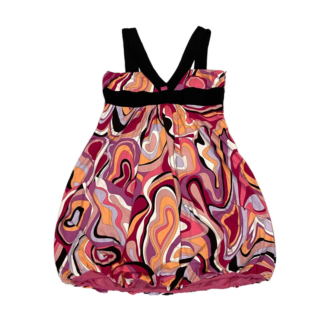 Celyn B Colourful Funky Short Strap Dress Vintage High End Luxury ...