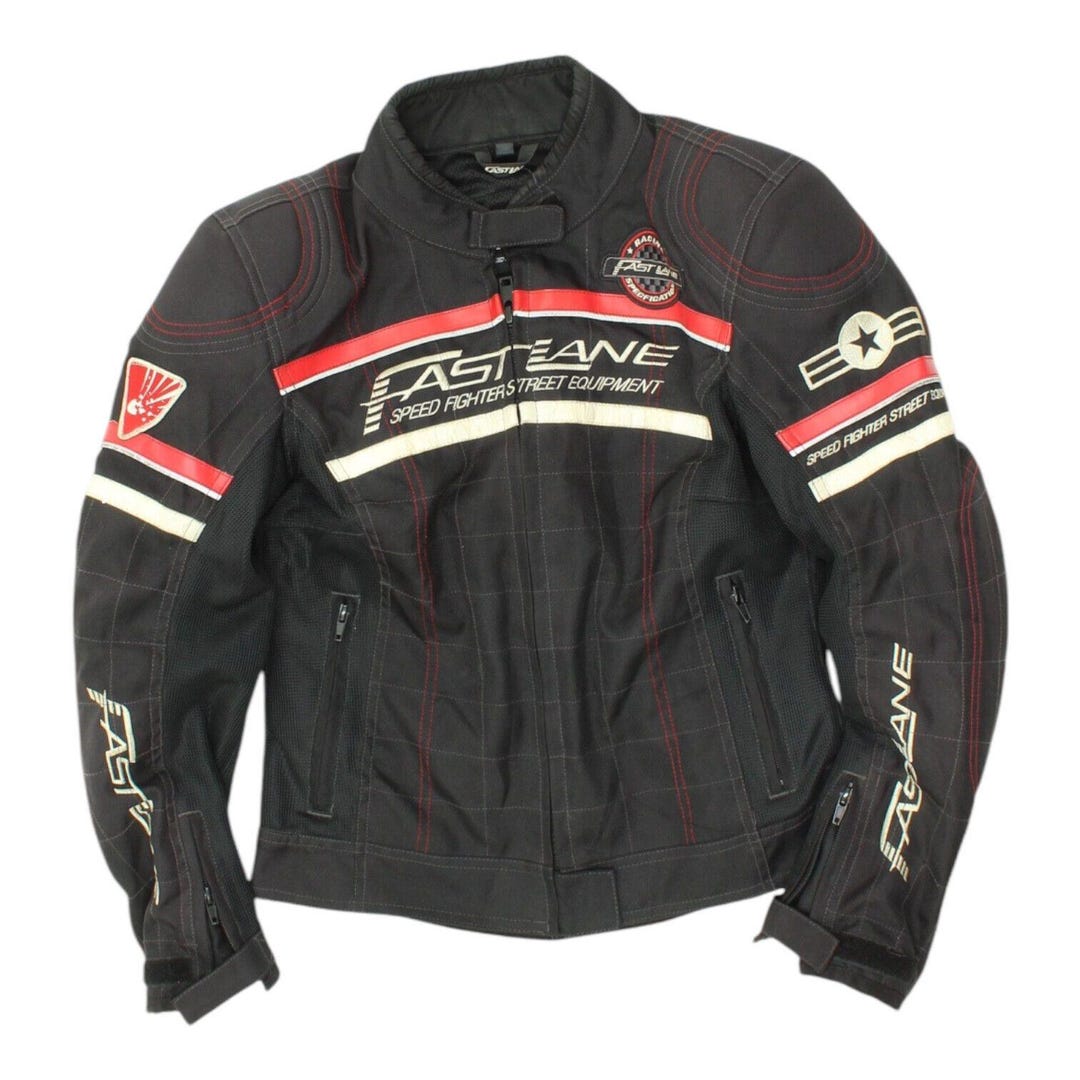 Fast Lane Womens Black Motorcycle Jacket | Vintage Motorbike Clothing ...