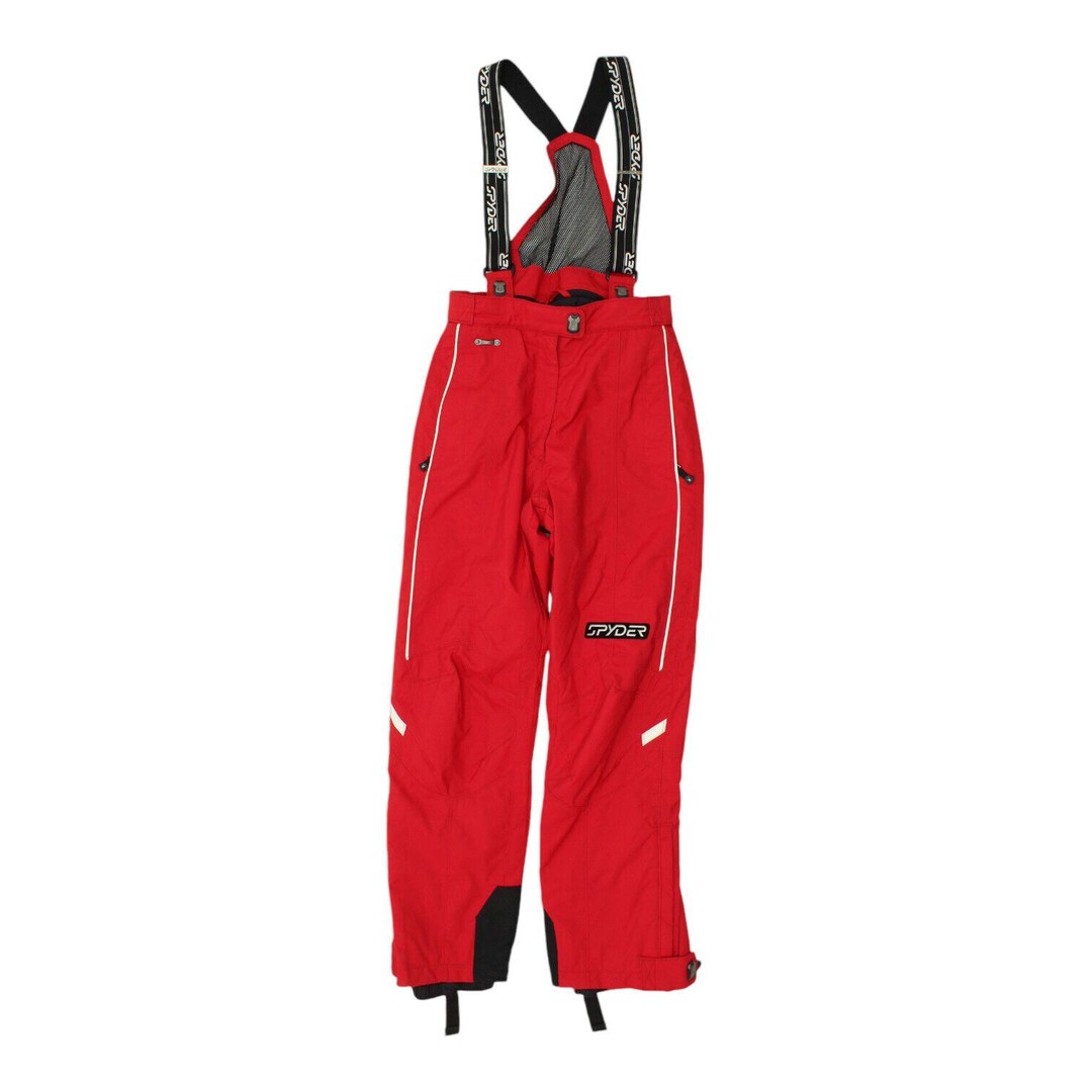 Spyder Womens Red Ski Salopettes Vintage Designer Winter Sports Snow ...