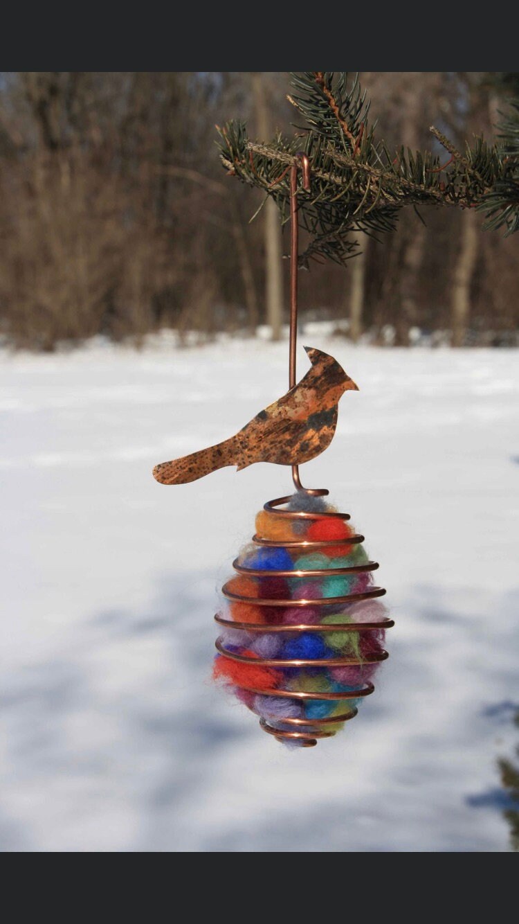Handmade Copper Bird Nest Starter: Filled Nesting Material - Etsy