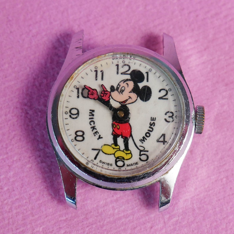 Vintage 70s / Disney Mickey Mouse Swiss Watch Set - Etsy