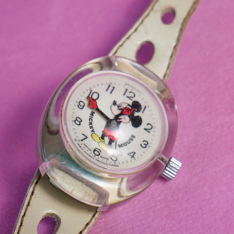 Vintage 70s / Disney Mickey Mouse Swiss Watch Set - Etsy