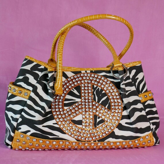 Zebra Print Peace Signs