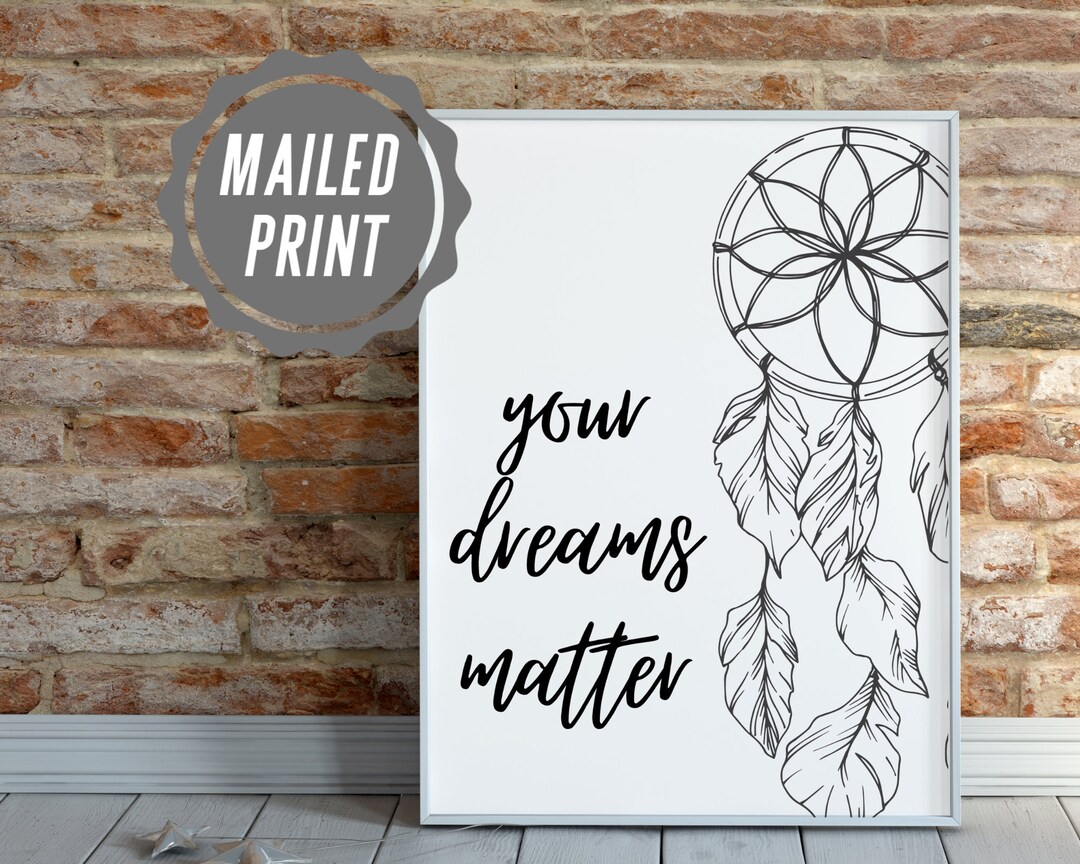 Your Dreams Matter, Dreamcatcher, Dream Catcher Prints, Dream Wall Art ...