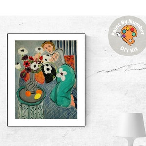 Henri Matisse PAINT by NUMBER Kit for Adults , Woman on Couch,easy ...