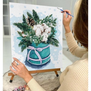 Floral Paint by Number Kit Adult, Flowers Still Life Painting,easy ...