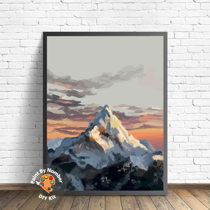 Paint by Number Mountain Scenes - Etsy