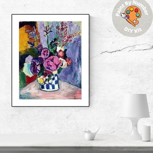 Henri Matisse PAINT by NUMBER Kit for Adults , Lavender Flowers in Vase ...