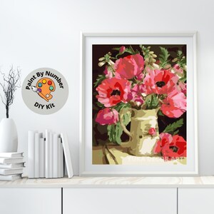 Spring Flowers Paint by Number Kit Adult, Floral Still Life Painting ...
