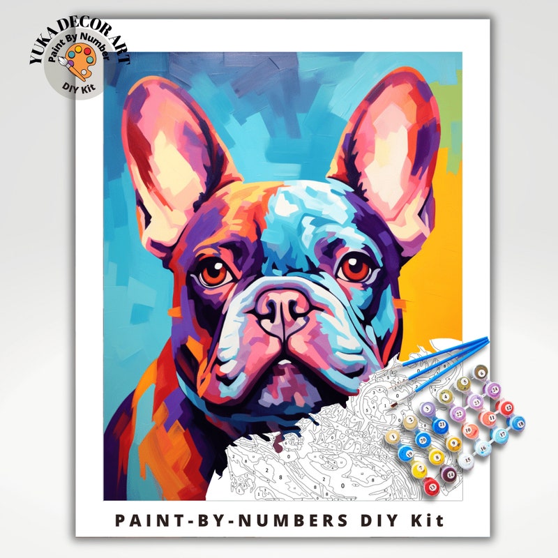 Paint by Number Dog - Etsy