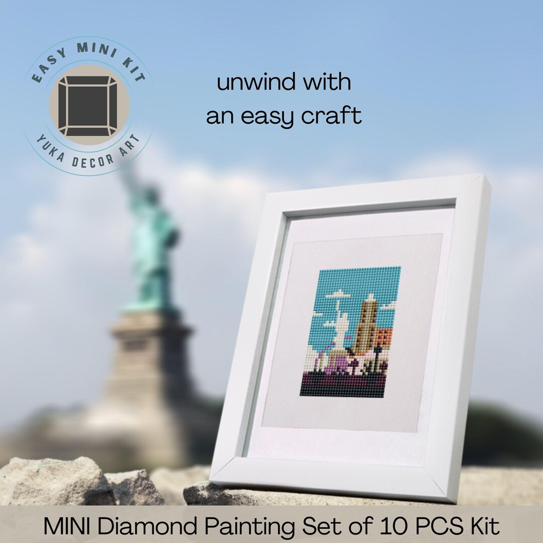 MINI Diamond Painting Bundle - Set of 10 - Each 5.7" X 7" | DIY Diamond ...
