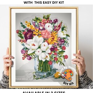 Spring Flowers Paint by Number Kit Adult, Floral Still Life Painting ...