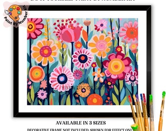 Spring Flowers Paint by Number Kit Adult, Floral Still Life Painting ...