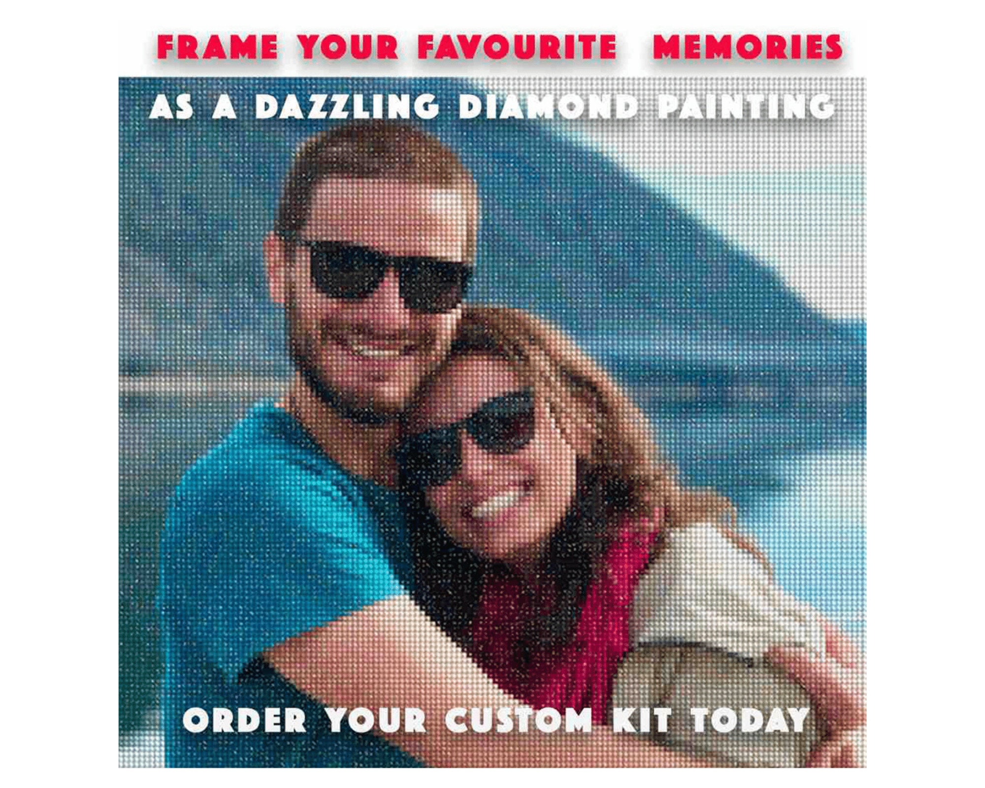 CUSTOM Diamond Painting Kit With Your OWN PHOTO 5D Full - Etsy