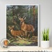 Forest Deer PAINT by NUMBER Kit Adult , Kitschy Vintage Style DIY ...