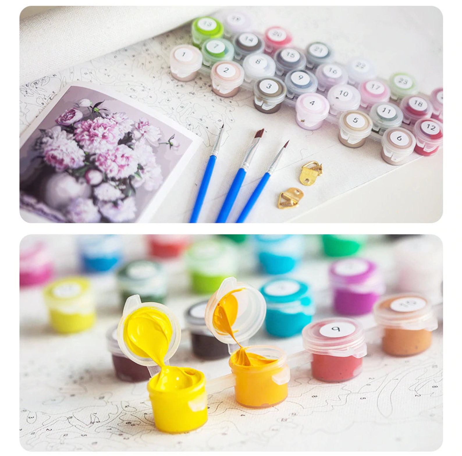 For 40x50 Size Canvas - Additional SET OF PAINTS for Image as per ...