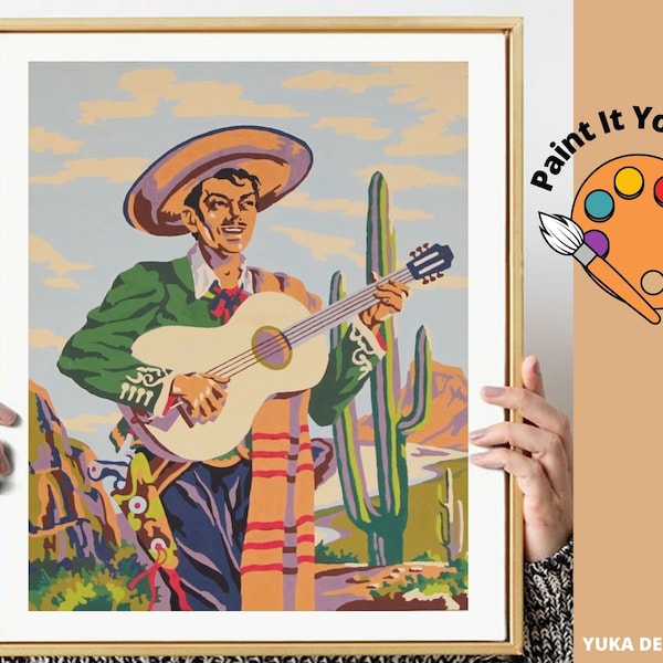 Mexican Paint by Number - Etsy