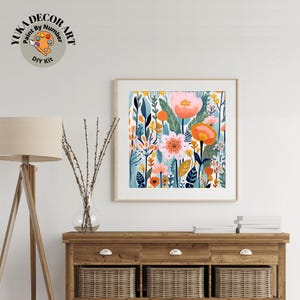Wildflowers PAINT by NUMBER Kit for Adults Spring Flowers Painting Easy ...