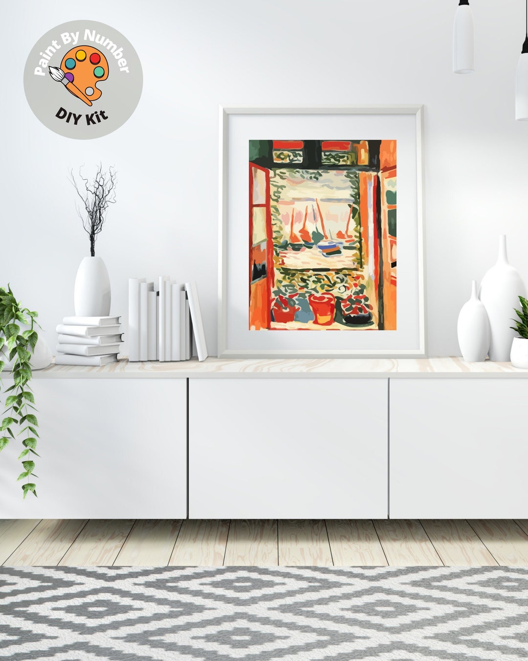 Matisse PAINT by NUMBER Kit for Adults ,open Window Vista,easy ...