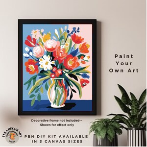Matisse Flowers PAINT by NUMBER Kit for Adults vase Still Life DIY ...